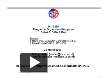 Pengantar Organisasi Komputer presentation | free to view