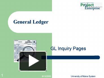 General Ledger presentation | free to view