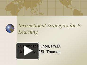 PPT – Instructional Strategies for ELearning PowerPoint presentation ...