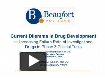 Current Dilemma in Drug Development Increasing Failure Rate of ...