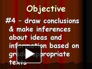 PPT – Objective PowerPoint presentation | free to view - id: 183fb-M2ZlO