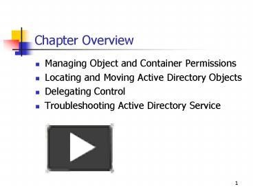 Chapter Overview presentation | free to download