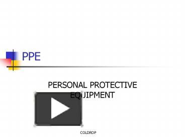 PPE presentation | free to view