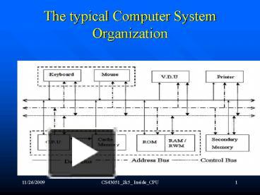 PPT – The typical Computer System Organization PowerPoint presentation ...
