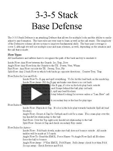 PPT – 335 Stack Base Defense PowerPoint presentation | free to view ...