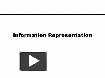 Information Representation presentation | free to download
