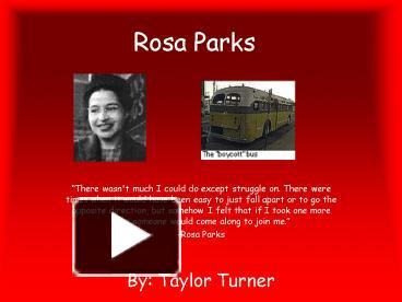 Rosa Parks presentation | free to view