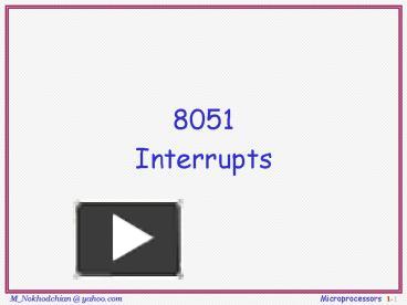 PPT – Interrupts PowerPoint presentation | free to download - id ...