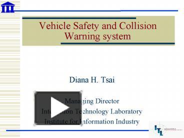 Vehicle Safety and Collision Warning system presentation | free to view
