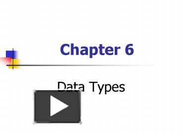 Data Types presentation | free to view