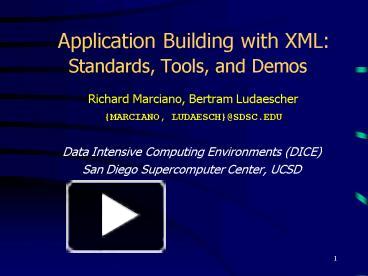 PPT – Application Building with XML: Standards, Tools, and Demos ...