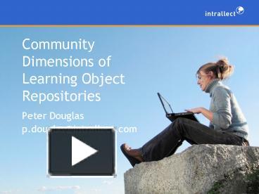 PPT – Community Dimensions of Learning Object Repositories PowerPoint ...
