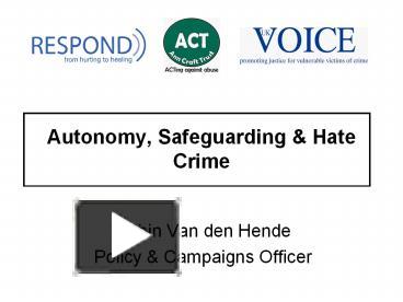 PPT – Autonomy, Safeguarding PowerPoint presentation | free to view ...