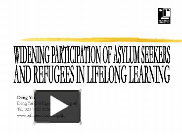 PPT – Deng Yai PowerPoint presentation | free to view - id: 18b8a4-ZDc1Z