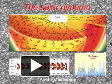The solar dynamo presentation | free to view