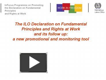 PPT – The ILO Declaration on Fundamental Principles and Rights at Work ...