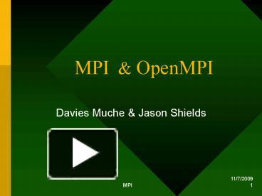 PPT – MPI PowerPoint presentation | free to view - id: 18d9d9-ZDc1Z