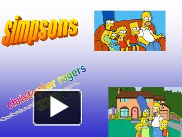 simpsons presentation | free to view