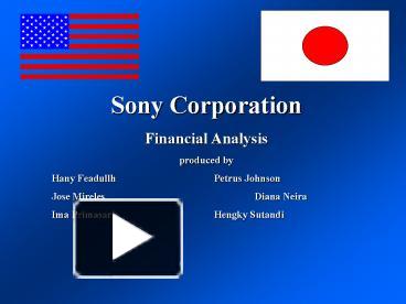 PPT – Sony Corporation PowerPoint presentation | free to view - id ...