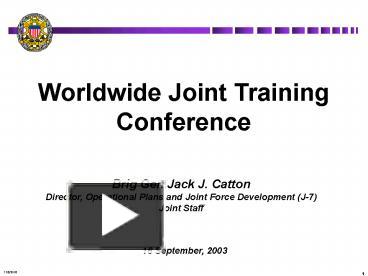 PPT – THE JOINT TRAINING SYSTEM PowerPoint presentation | free to view ...