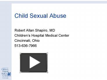 PPT – Child Sexual Abuse PowerPoint presentation | free to view - id ...