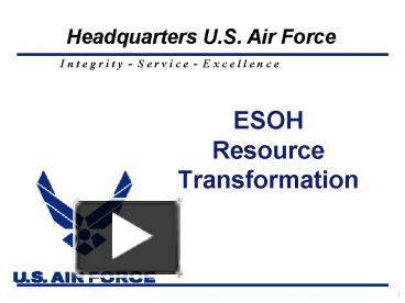 PPT – ESOH Resource Transformation PowerPoint presentation | free to ...