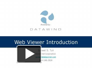 PPT – Web Viewer Introduction PowerPoint presentation | free to view ...