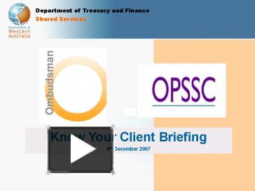 PPT – Know Your Client Briefing PowerPoint presentation | free to view ...