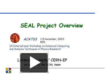 SEAL Project Overview presentation | free to download