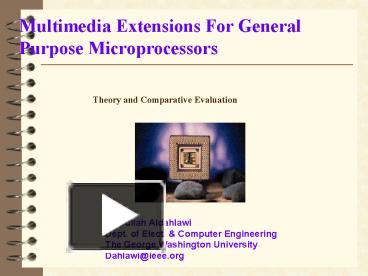 PPT – Multimedia Extensions For General PowerPoint presentation | free ...