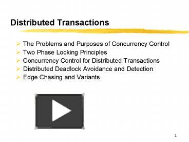 PPT – Distributed Transactions PowerPoint presentation | free to view ...
