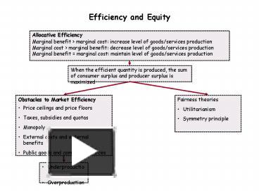 Efficiency and Equity presentation | free to view