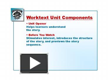 PPT – Worktext Unit Components PowerPoint presentation | free to view ...