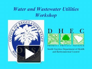 PPT – Water and Wastewater Utilities Workshop PowerPoint presentation ...