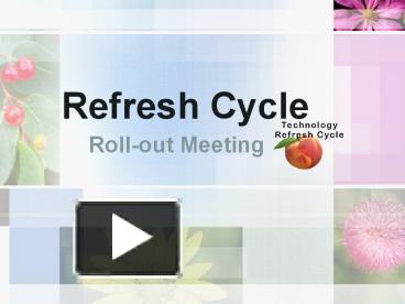 Refresh Cycle presentation | free to view