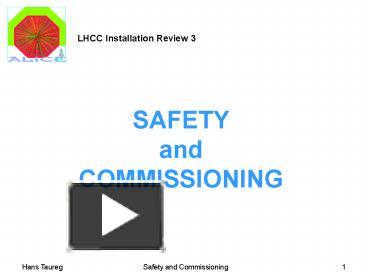 SAFETY and COMMISSIONING presentation | free to view