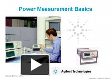 PPT – Power Measurement Basics PowerPoint presentation | free to view ...