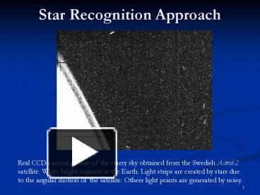 Star Recognition Approach presentation | free to view
