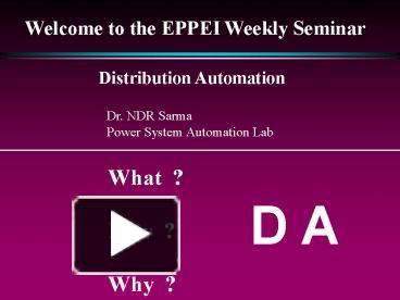Distribution Automation presentation | free to view