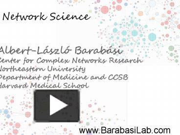Network Science presentation | free to view