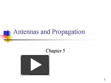 PPT – Antennas and Propagation PowerPoint presentation | free to view ...