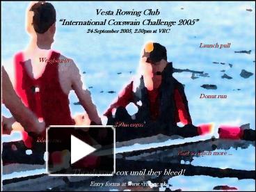 Vesta Rowing Club presentation | free to view