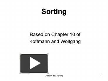 PPT – Sorting PowerPoint presentation | free to view - id: 19d5b5-NGY3N