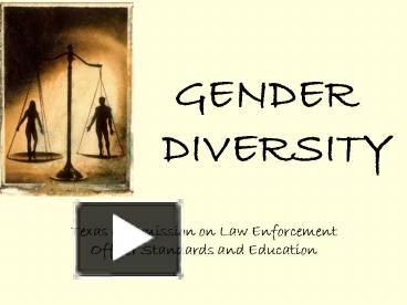GENDER DIVERSITY presentation | free to view