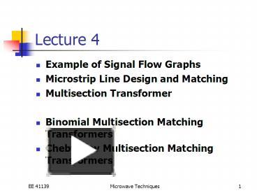 Example of Signal Flow Graphs presentation | free to view