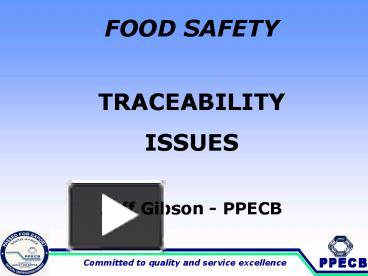 PPT – FOOD SAFETY PowerPoint presentation | free to view - id: 19dfcd-ZDc1Z