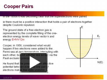 Cooper Pairs presentation | free to download