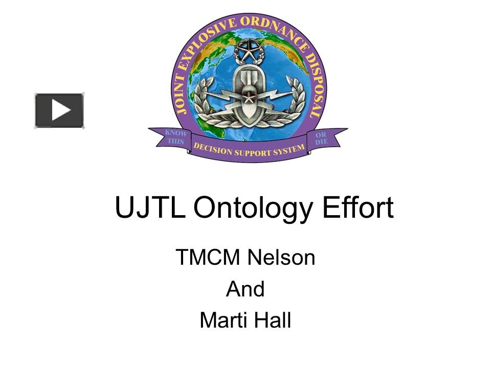PPT – UJTL Ontology Effort PowerPoint presentation | free to download ...