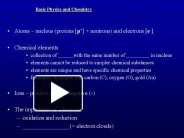 Atoms nucleus protons p neutrons and electrons e presentation | free to ...