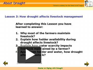 After completing this Lesson you have learned to answer: presentation ...